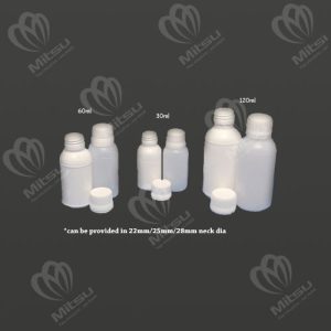 HDPE-DRY SYRUP/SUSPENSION 30ml, 60ml, 120ml, 22mm, 25mm, 28mm. - Mitsu Chem